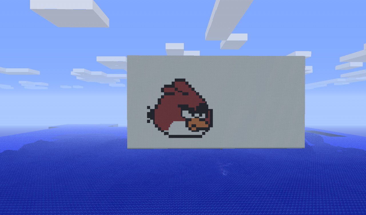 Red Angry Bird Minecraft Map