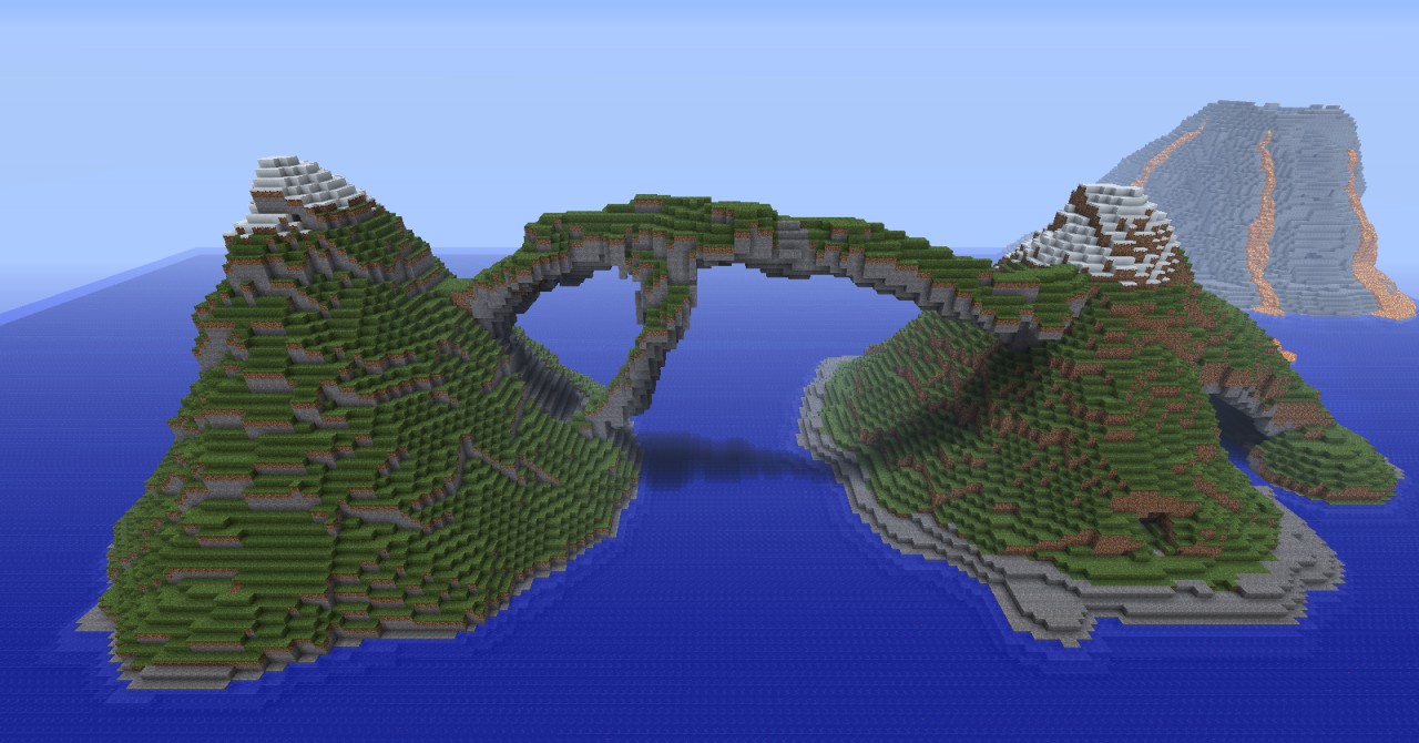 Quad Island Arch (custom terrain) Minecraft Map