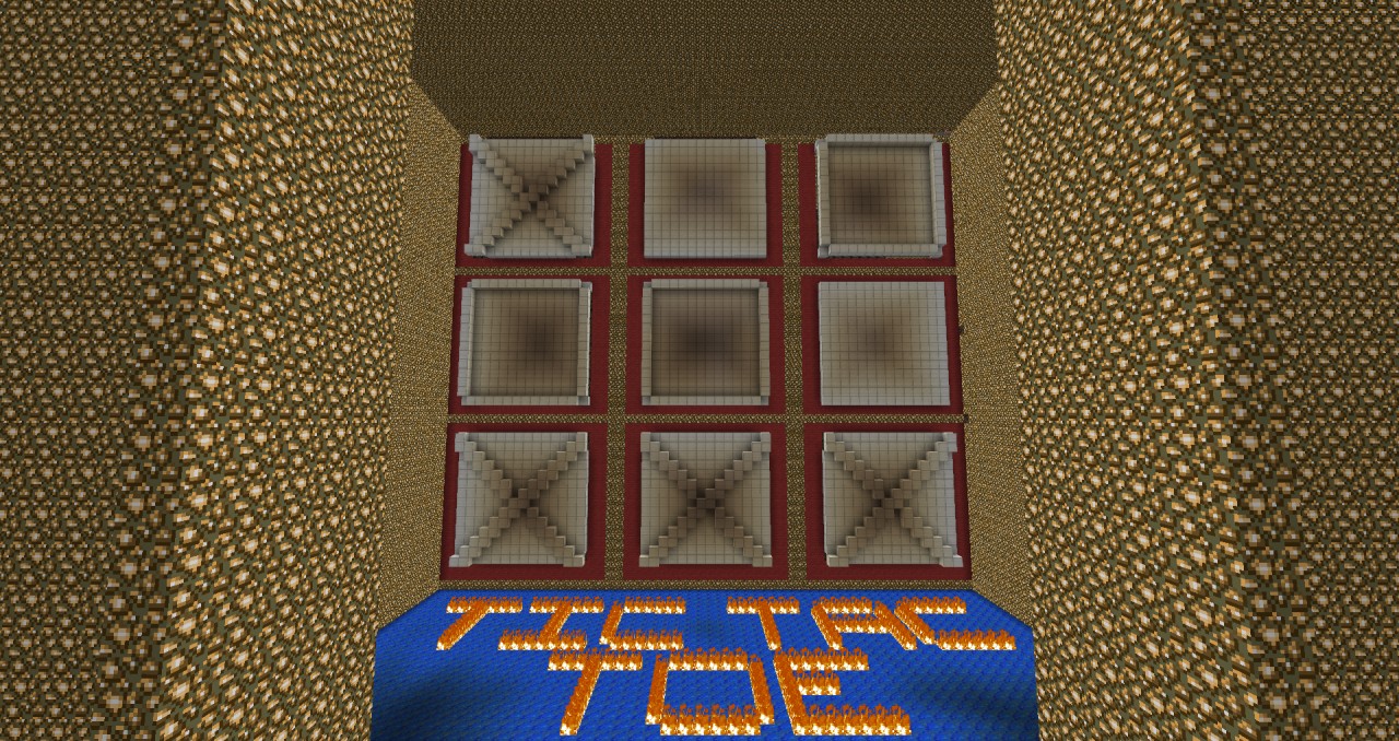 Game of Tic Tac Toe Minecraft Map