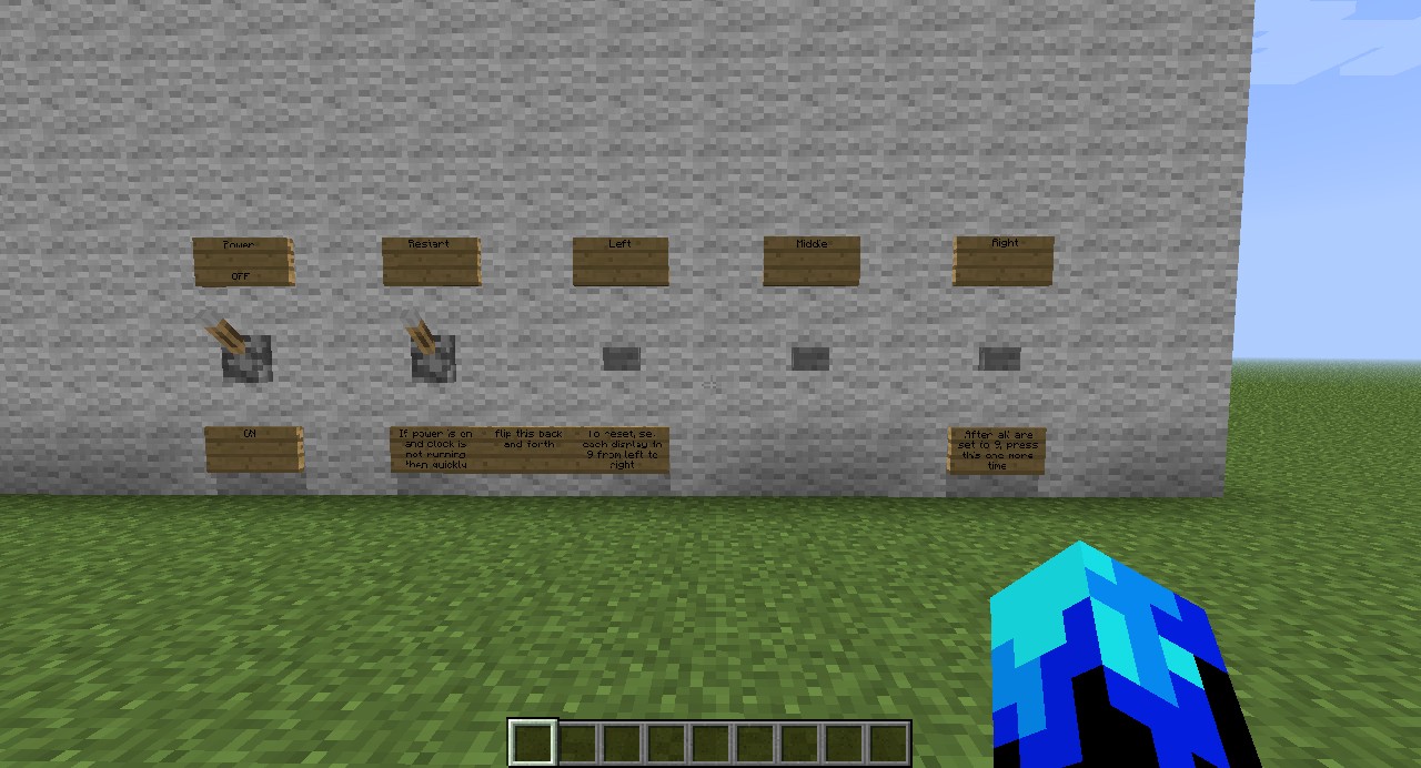Redstone/Piston Clock and/or Counter Minecraft Map