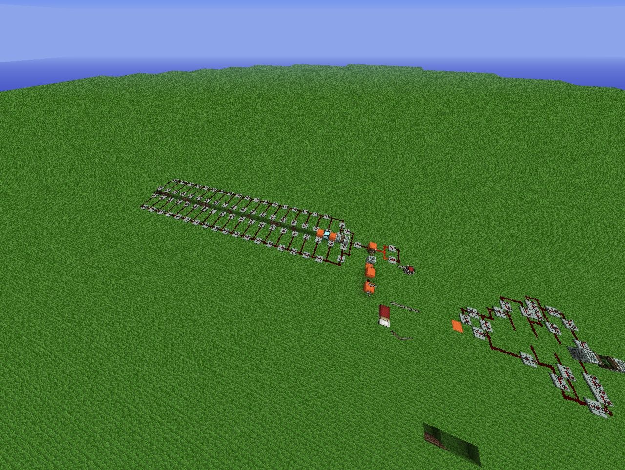 Simple Monorail design Minecraft Map