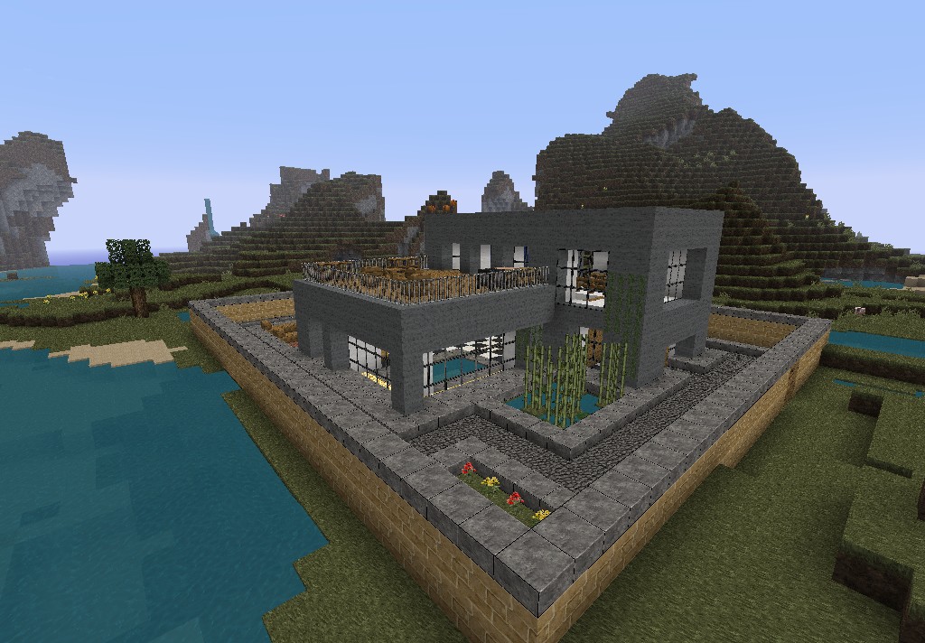 Modern House (Grey) Minecraft Map