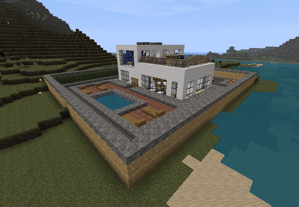 Modern House (White) Minecraft Map