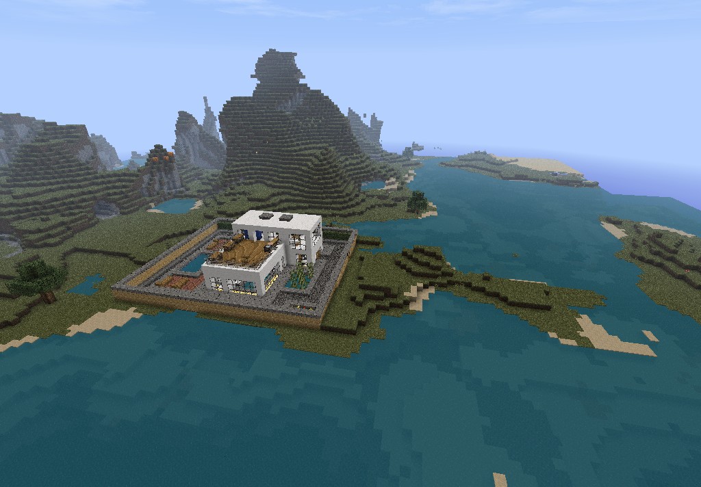 Modern House (White) Minecraft Map