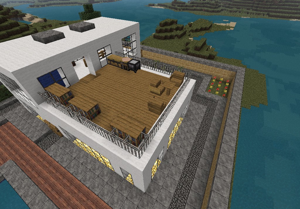 Modern House (White) Minecraft Map