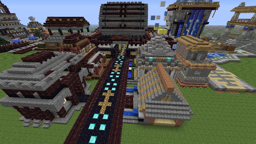 Center of an Unnamed City (Abandoned) Minecraft Map