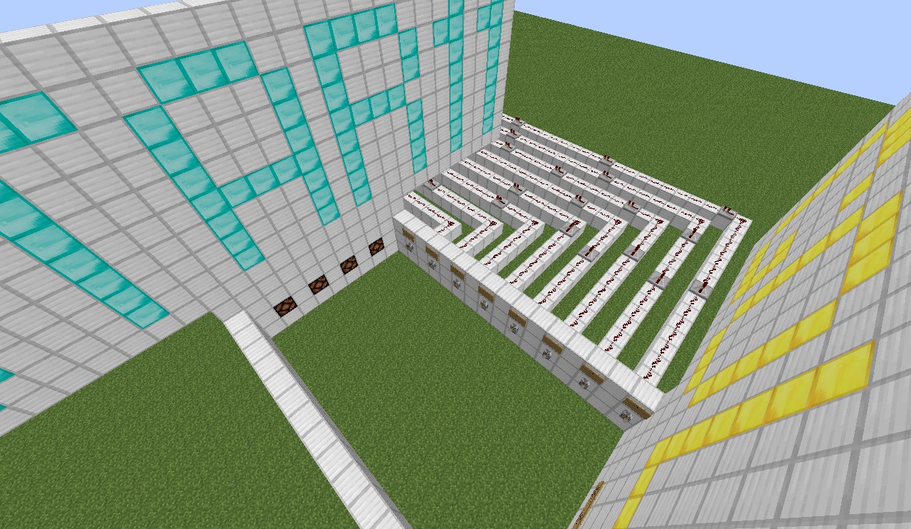 Redstone Binary Number Code [1-8] Minecraft Map