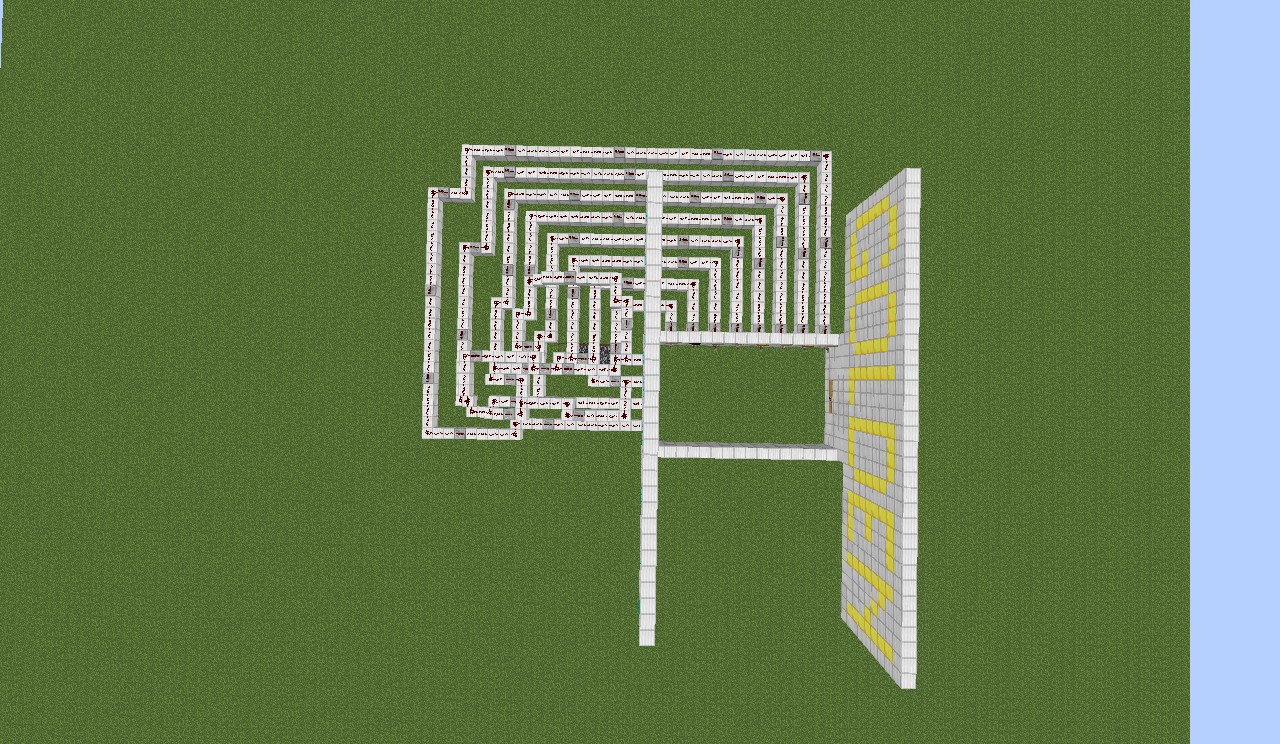 Redstone Binary Number Code [1-8] Minecraft Map