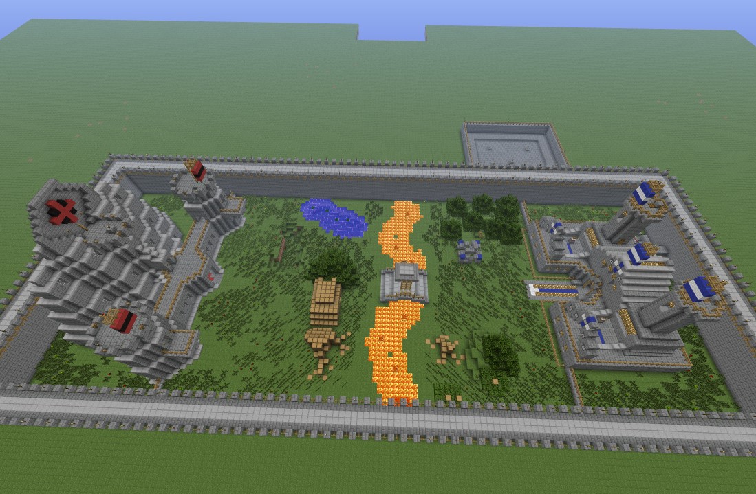 Castle wars - Red vs Blue Minecraft Map