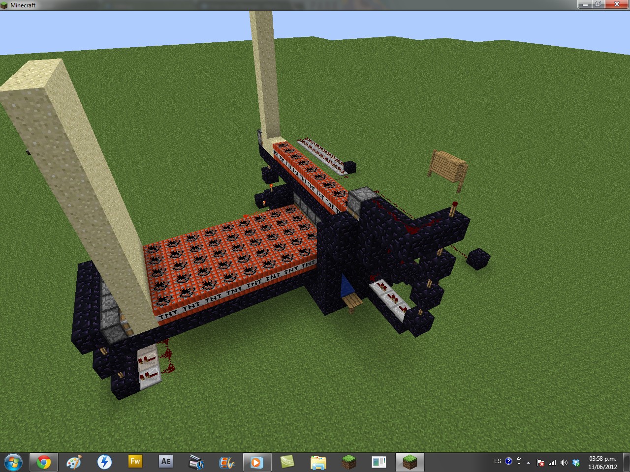 Fully Automatic Cannon Minecraft Map