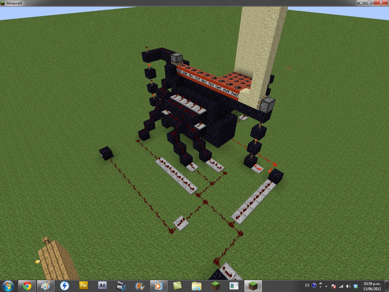 Fully Automatic Cannon Minecraft Map