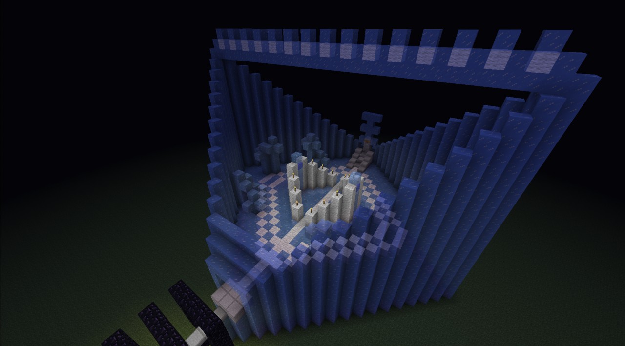 Asgard: Stage #2 (Waterfall Bridge + Ice Palace) Minecraft Map