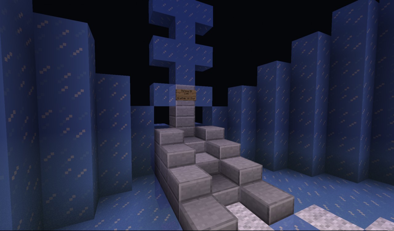 Asgard: Stage #2 (Waterfall Bridge + Ice Palace) Minecraft Map