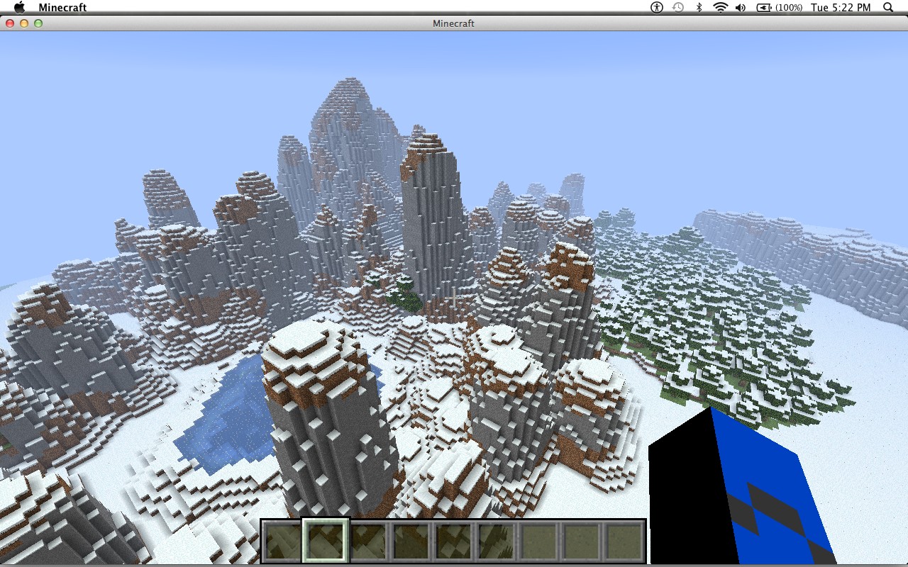 Snowy caverns (custom terrain) Minecraft Map