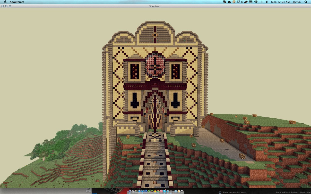 Hillside "Dark" Manor and Bridge Minecraft Map