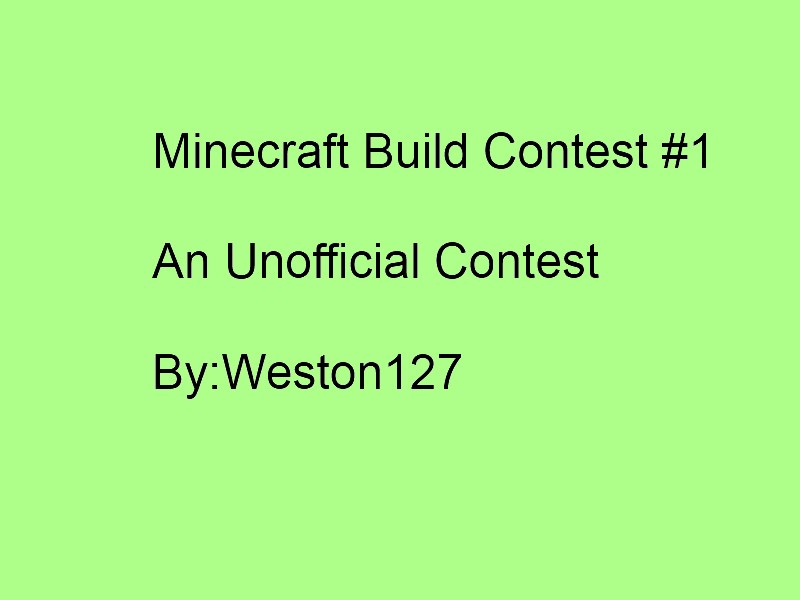 Minecraft Project Contest!