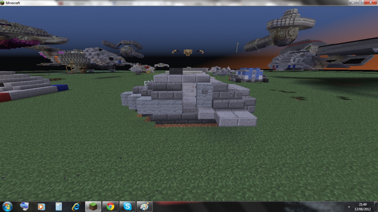 Star Trek NX Shuttle-pod Redesigned (zeppelin mod compatible) Minecraft Map