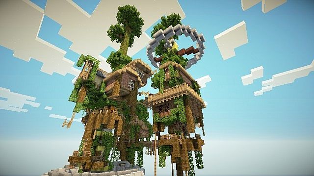 Tree Village IN THE SKY Minecraft Map