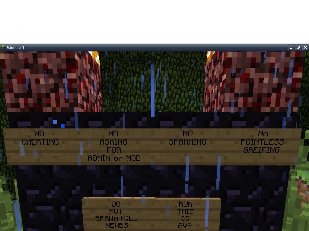 FEW RULES SURVIVAL PVP LAID BACK ADMINS Minecraft Server