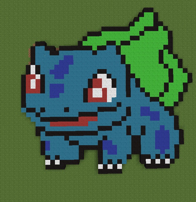 Character Pixel Art Minecraft Map