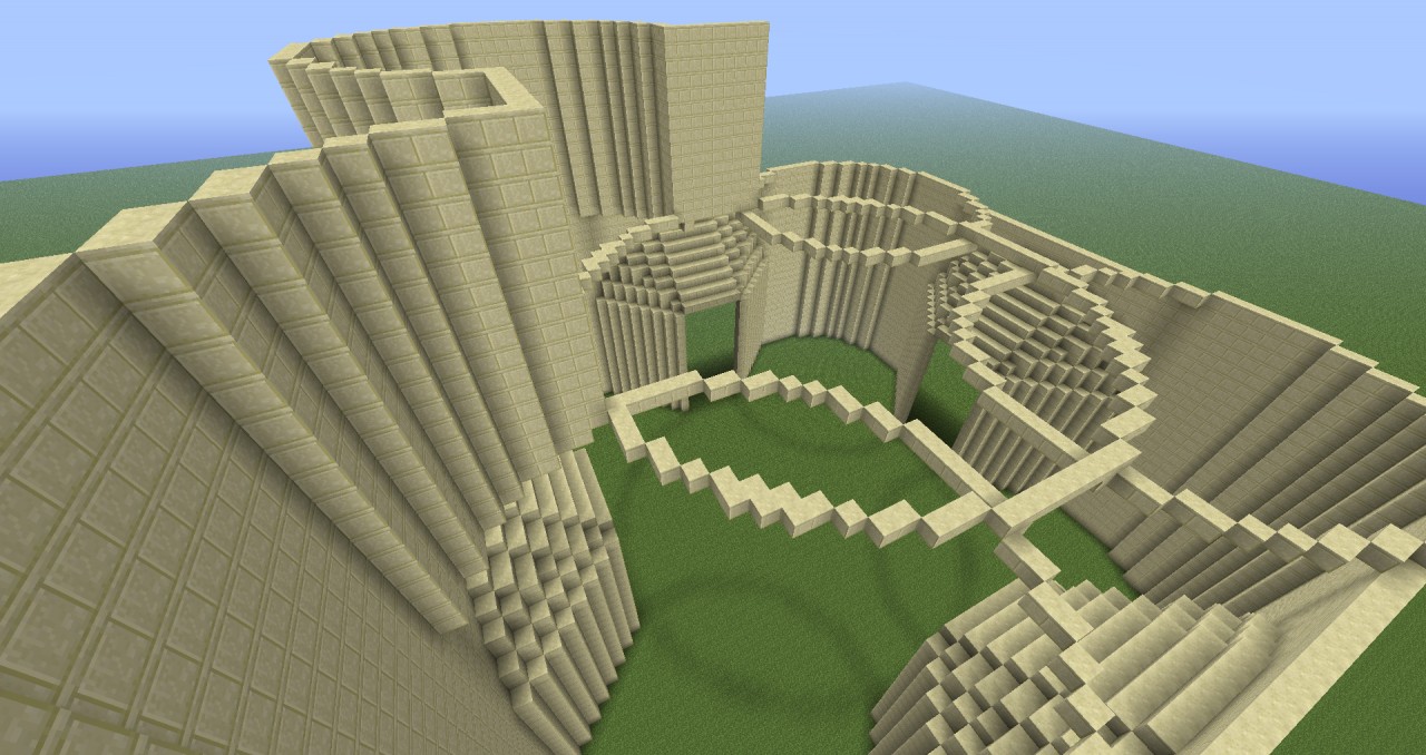 tower/cathedral/temple Minecraft Map