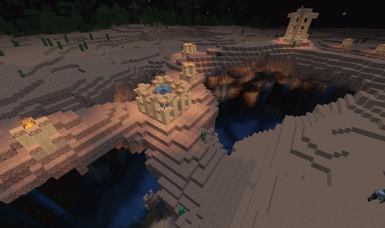 Desert Chasm Template Minecraft Map