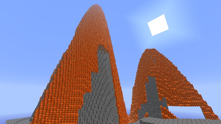 Custom Terrain: Volcanoes! Minecraft Map