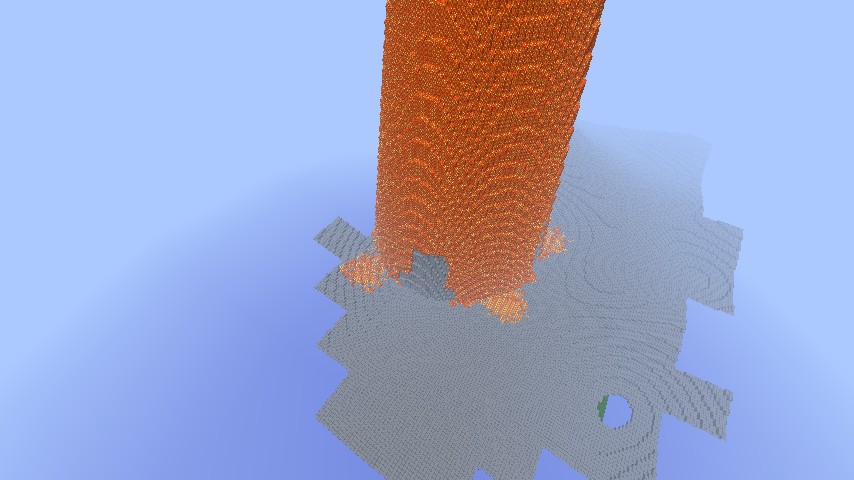 Custom Terrain: Volcanoes! Minecraft Map