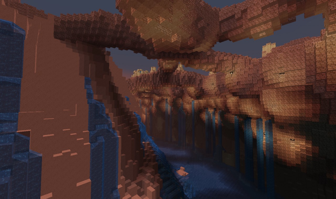 Desert Chasm Town Minecraft Map