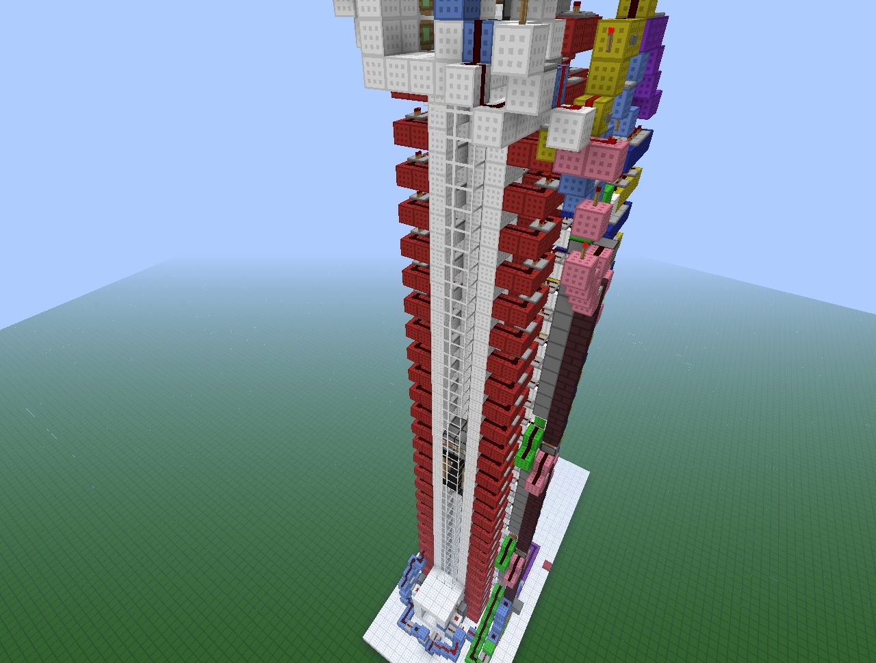 Minecraft Most Advanced Up And Down Elevator MK8 (Minecraft Showcase) Minecraft Map