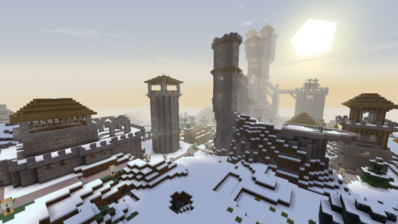 Classic Mountain Town Minecraft Map