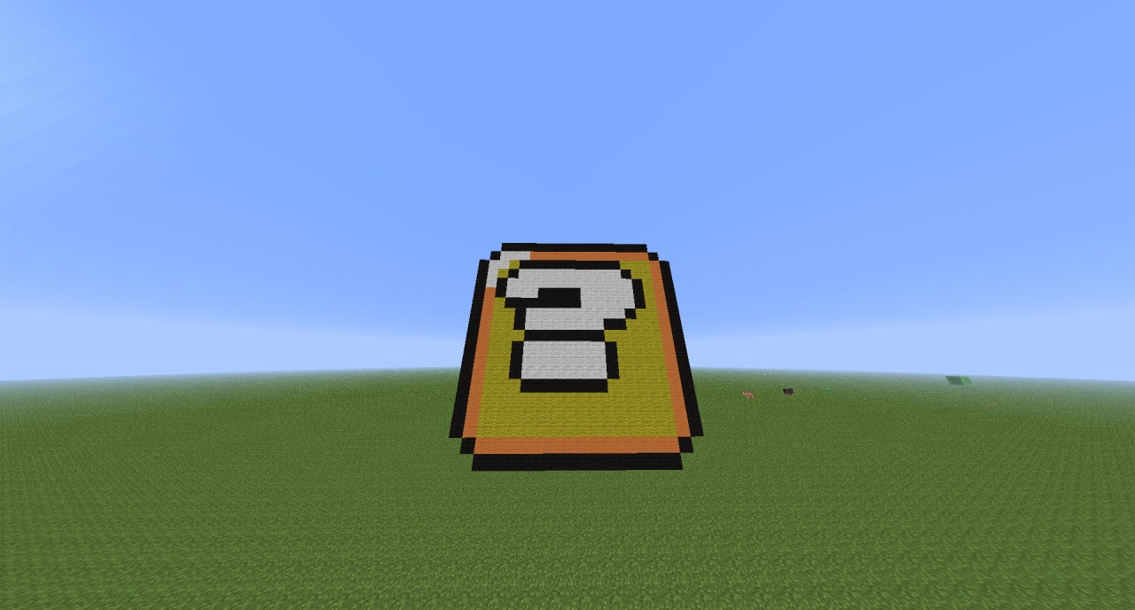 Question Mark in mario Minecraft Map