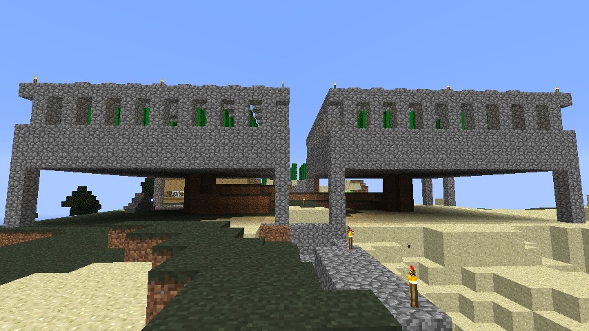 dark room trap (small) plus 2 cactus farms Minecraft Map