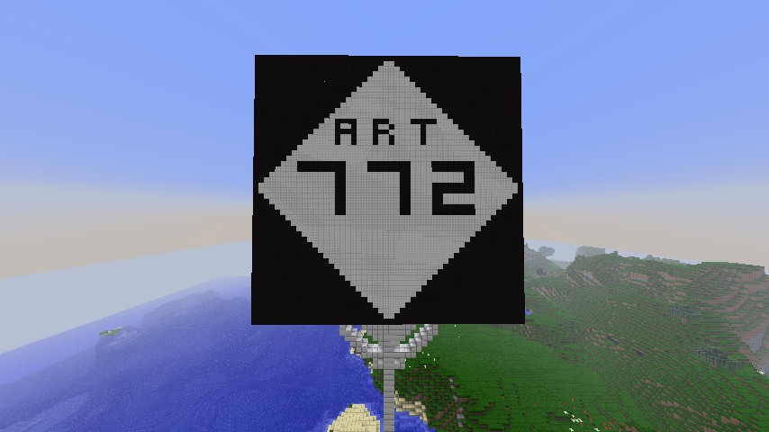 My own logo in game Minecraft Map