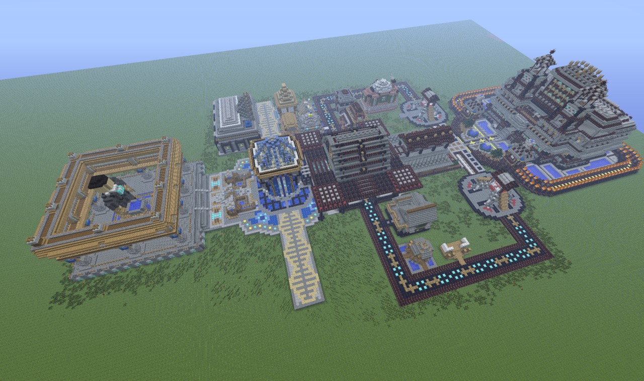 Center of an Unnamed City (Abandoned) Minecraft Map