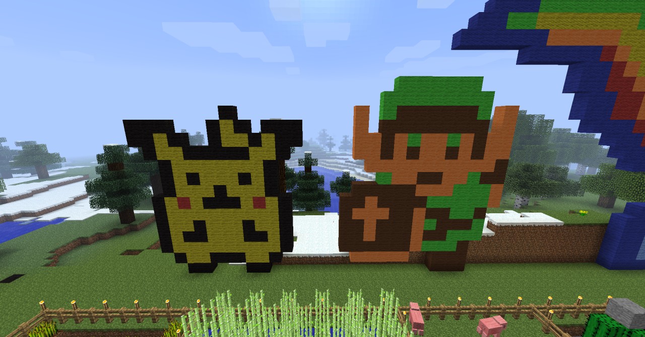 My pixel art Minecraft Map