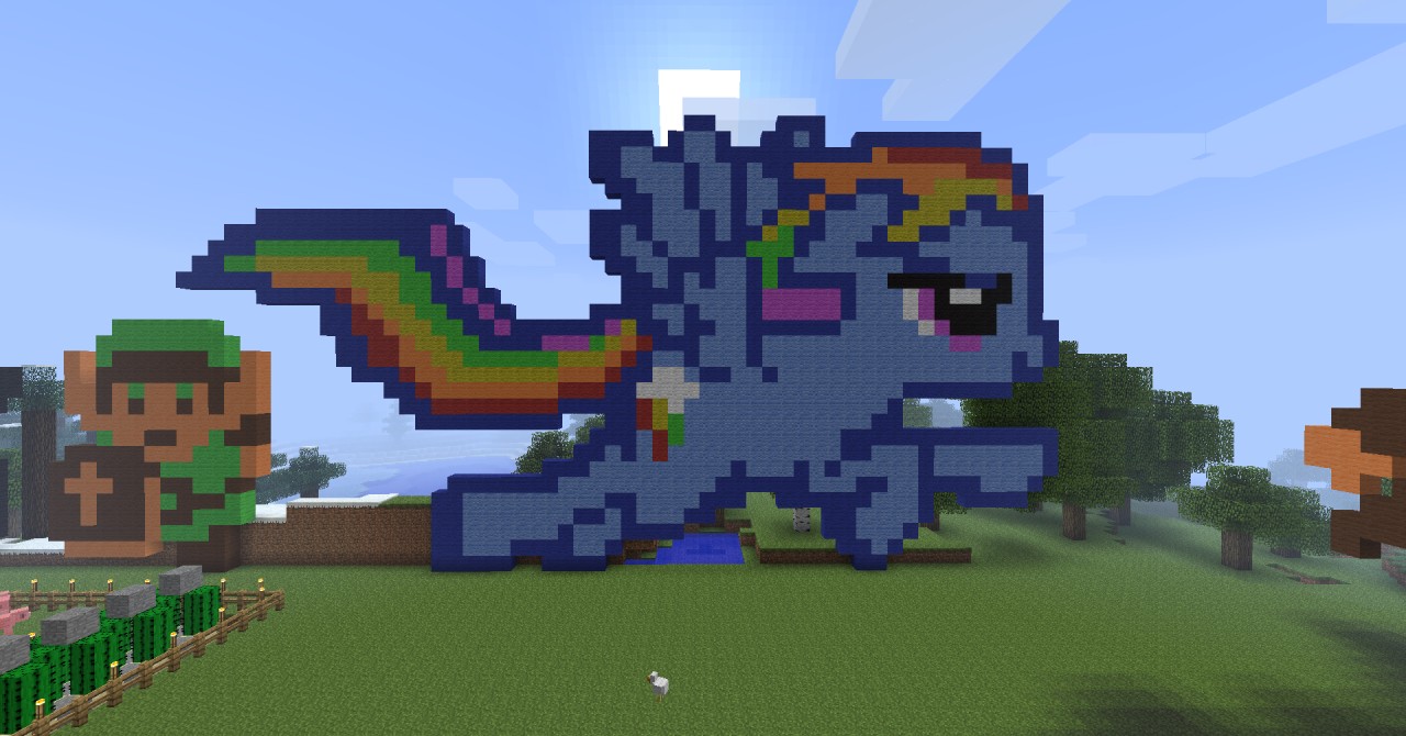 My pixel art Minecraft Map