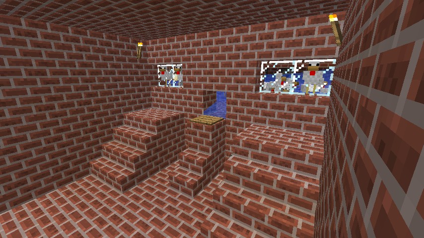 Automatic eggfarm/chicken cooker Minecraft Map