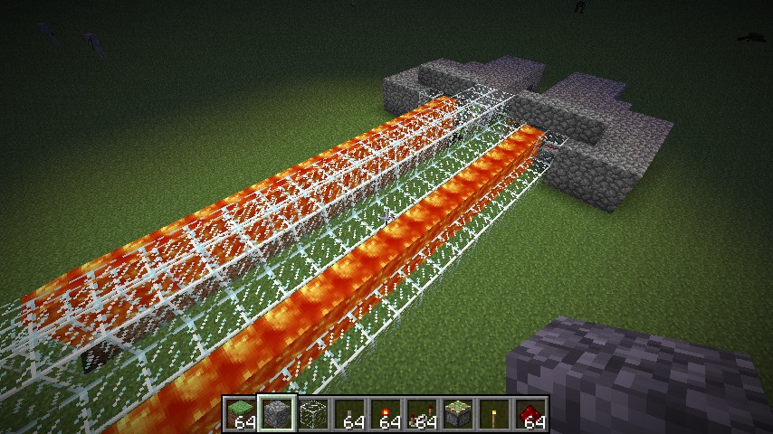 zombie survival map-lava tunnel Minecraft Map