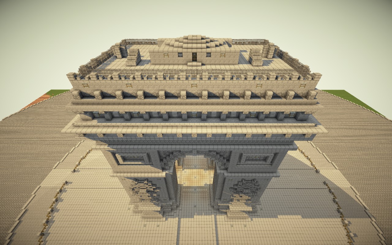 Arc de Triomphe, Paris (1:1) Minecraft Map