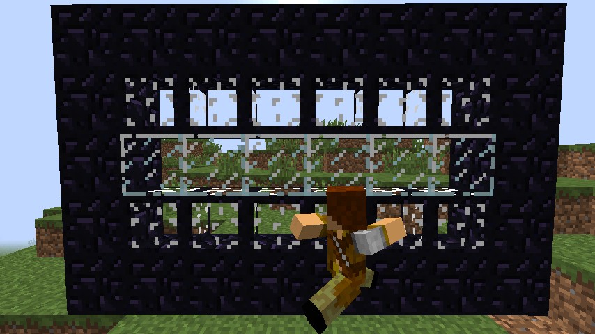 Peasant and Obsidian Glass Minecraft Mod