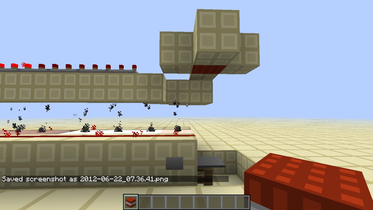 Automatic TNT cannon using redstone Minecraft Map