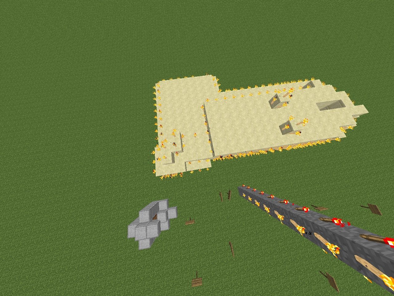 Sand Duplication House 1.2.5 Minecraft Map