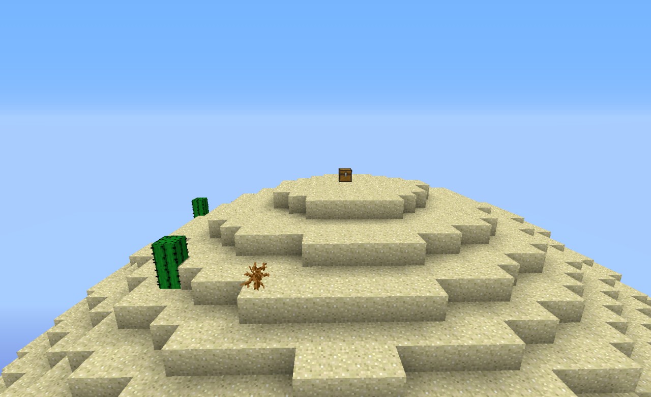 Desert island survival Minecraft Map
