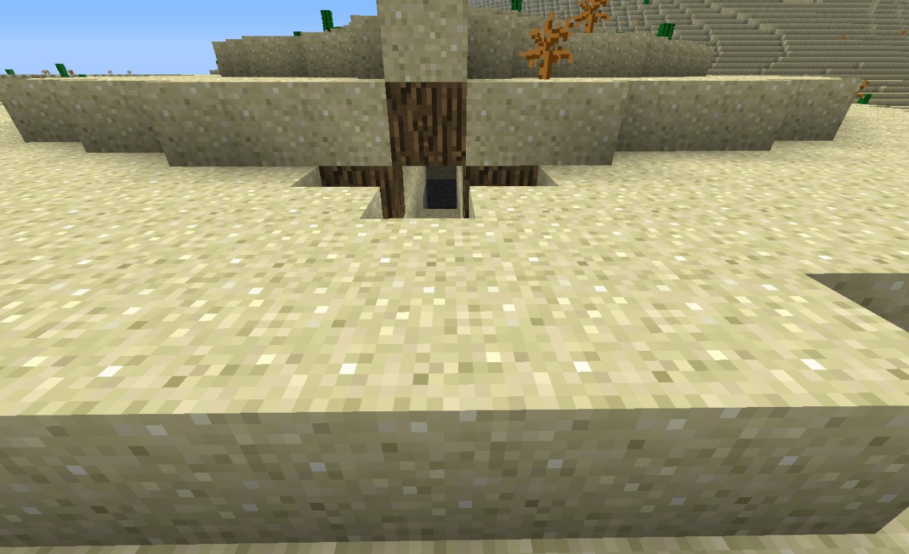 Desert island survival Minecraft Map