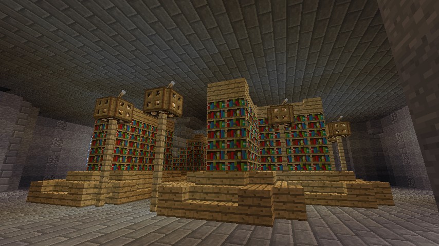 The Twin Library Towers Minecraft Map