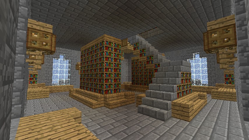 The Twin Library Towers Minecraft Map