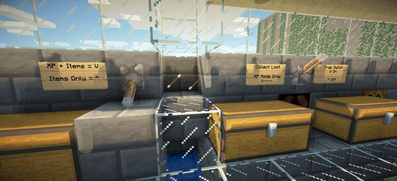 XP Farm or AFK Item Farm V2 Minecraft Map