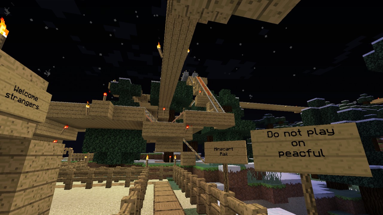 Minecart Rail Minecraft Map