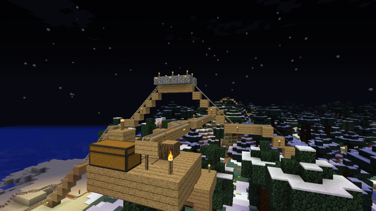 Minecart Rail Minecraft Map